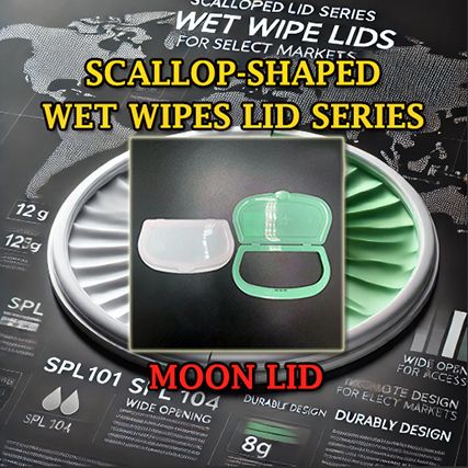 Scallop-shaped Wet Wipe Lids Series（Moon Lid Series） Overview - SANLI