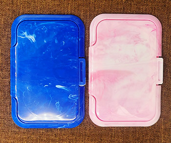 A new magic water pattern wet wipes lid for high-end wet wipes - SANLI
